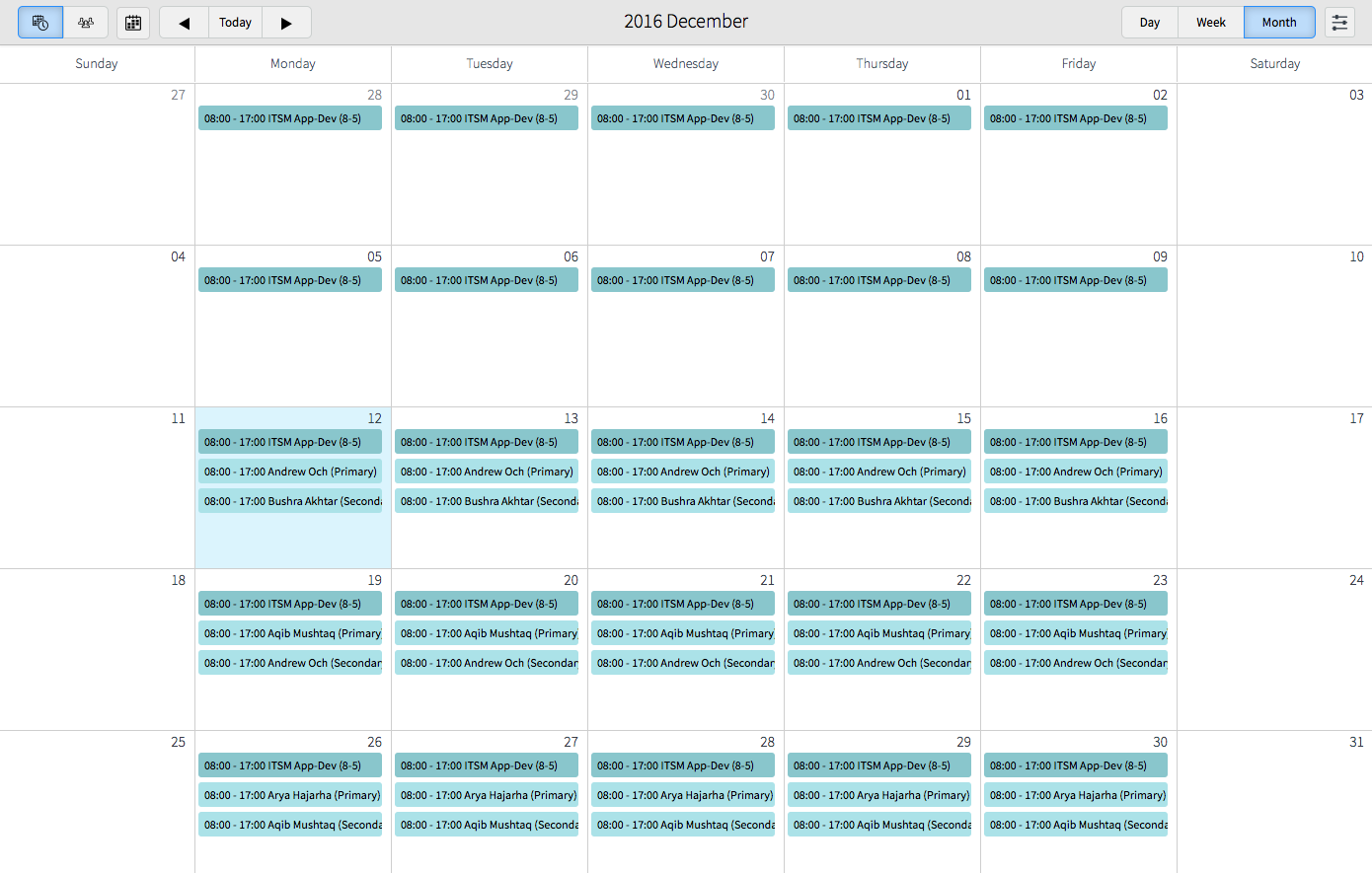 Define basic On-call rota schedule - ServiceNow Community